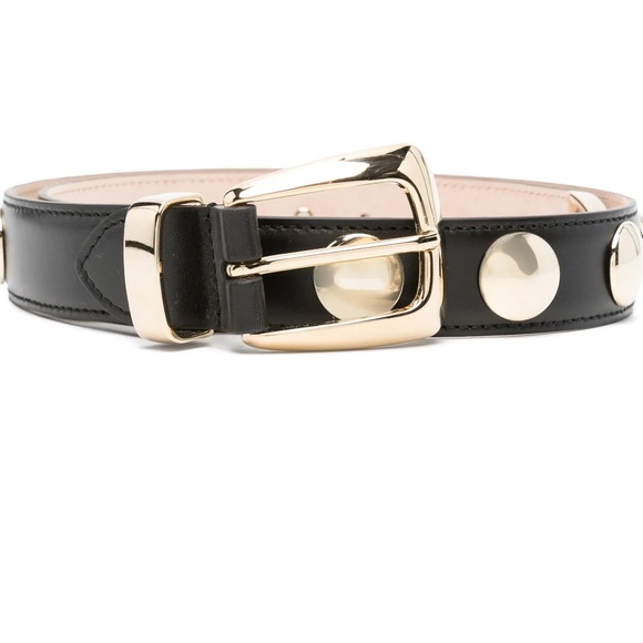 KHAITE | Accessories | Khaite Benny Gold Studded Leather Belt | Poshmark
